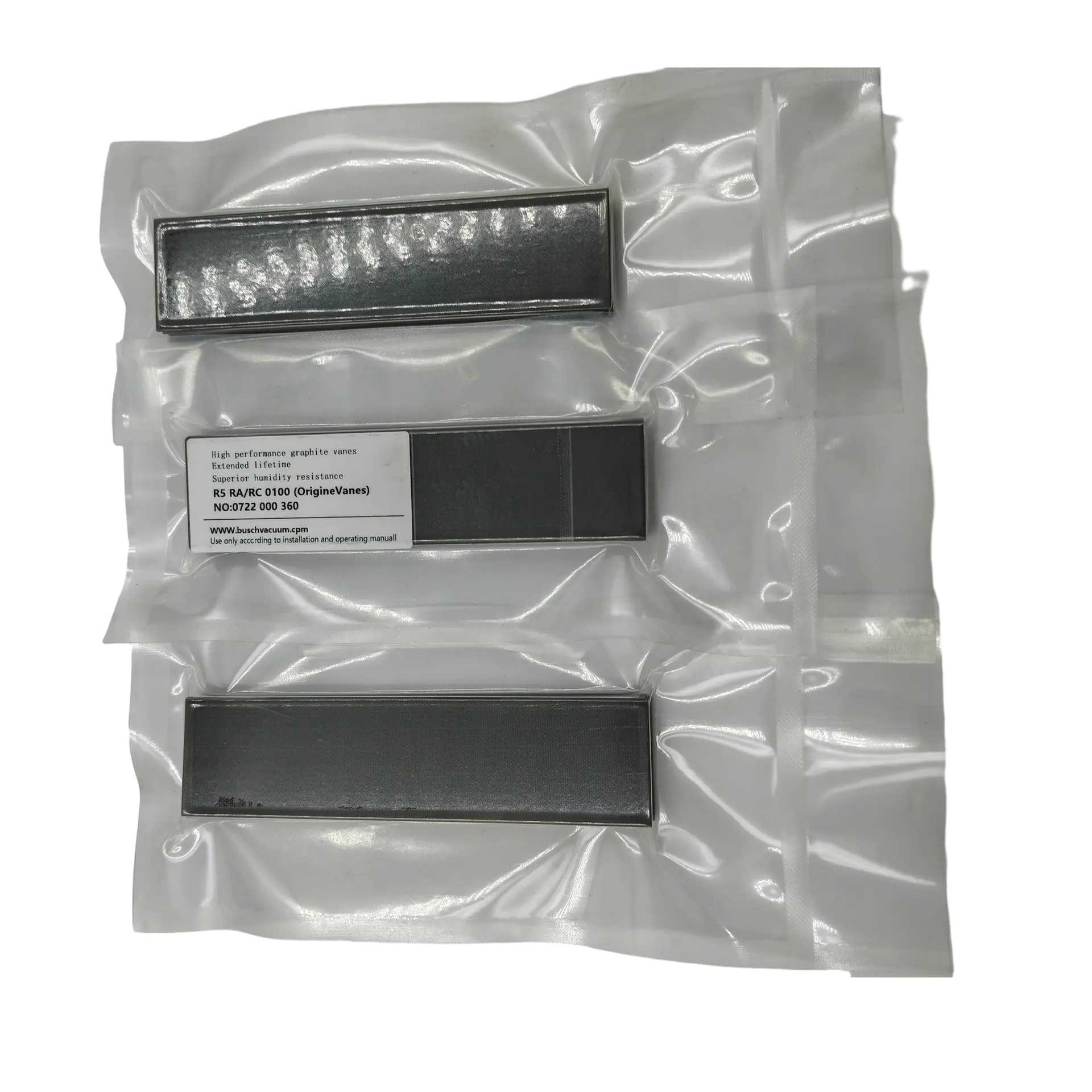0722000066 Juego de 4 paletas de vacío originales Busch - Repuestos ...